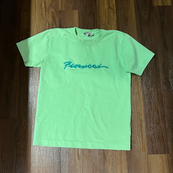 Fiorucci | Tops | Fiorucci Green Logo T Shirt Medium | Poshmark